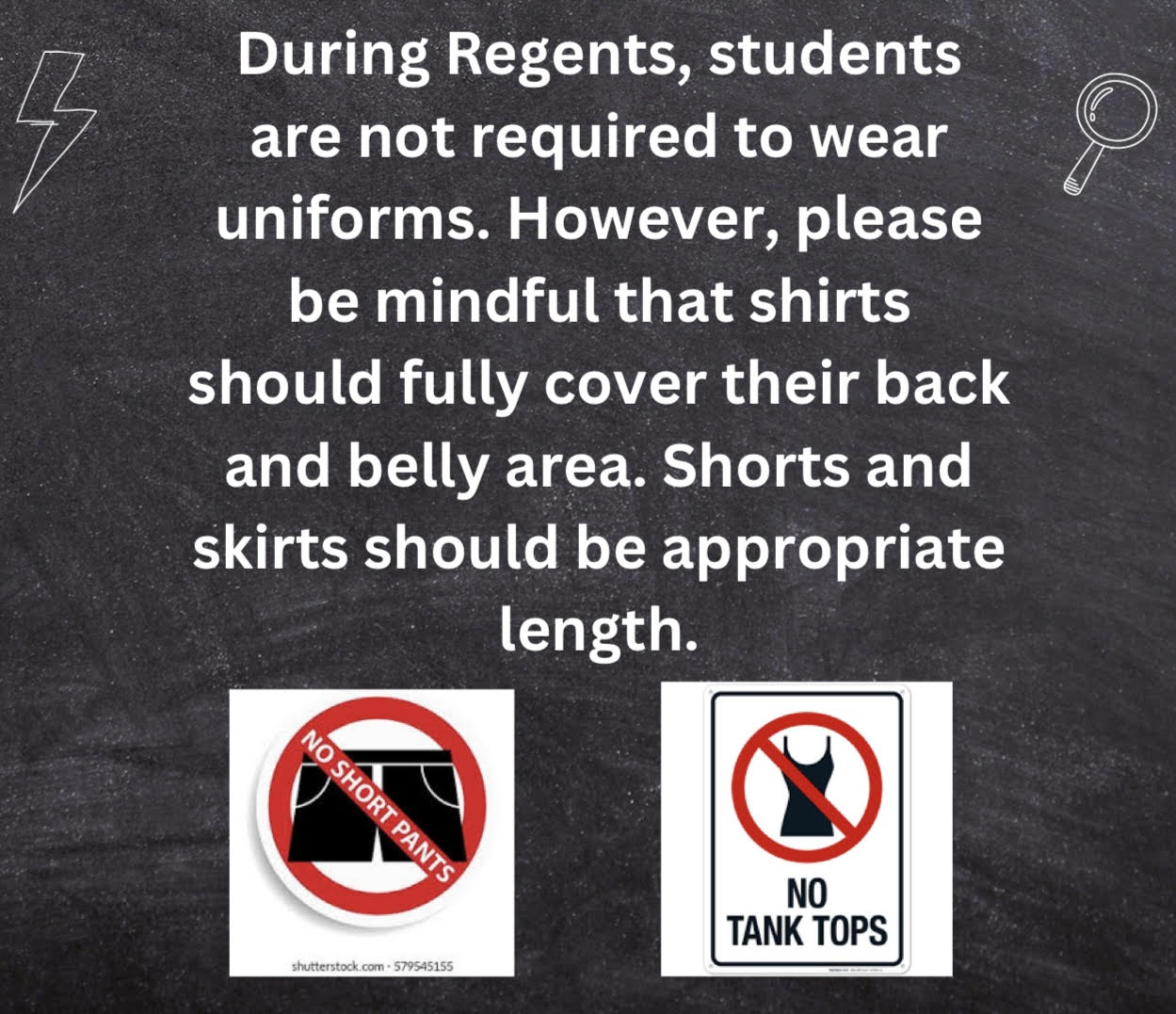 Regents Week Uniform Policy!